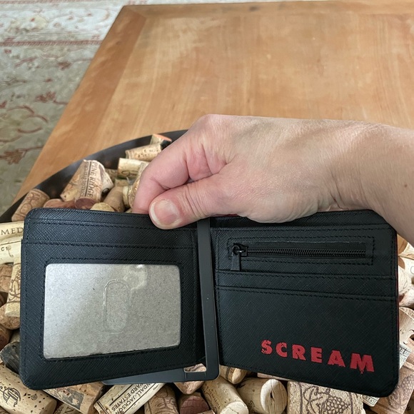 Bags | Scream Ghostface Wallet Red Black Bifold New | Poshmark